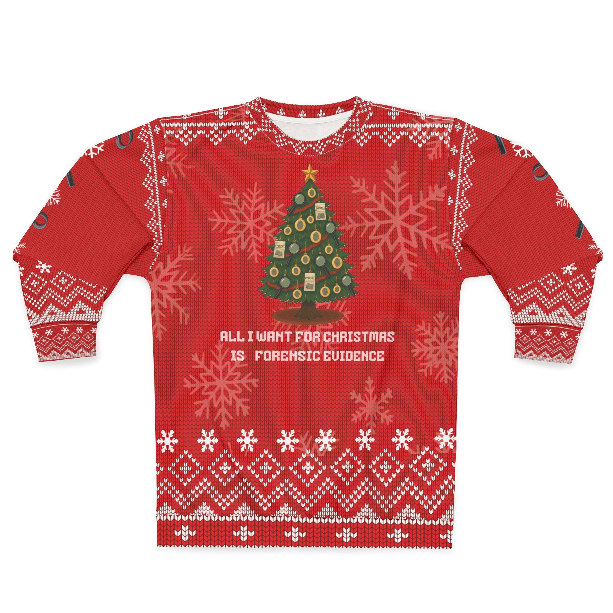 Crime Show Christmas Sweater • Forensic Evidence Xmas Sweatshirt • Tru ...
